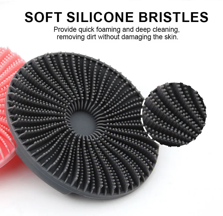 Eco Friendly Antimicrobial Silicone Body Scrubber for Men