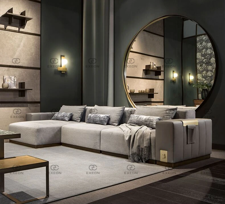 Custom L Shape Living Room Modular Sofa - Luxury & Style