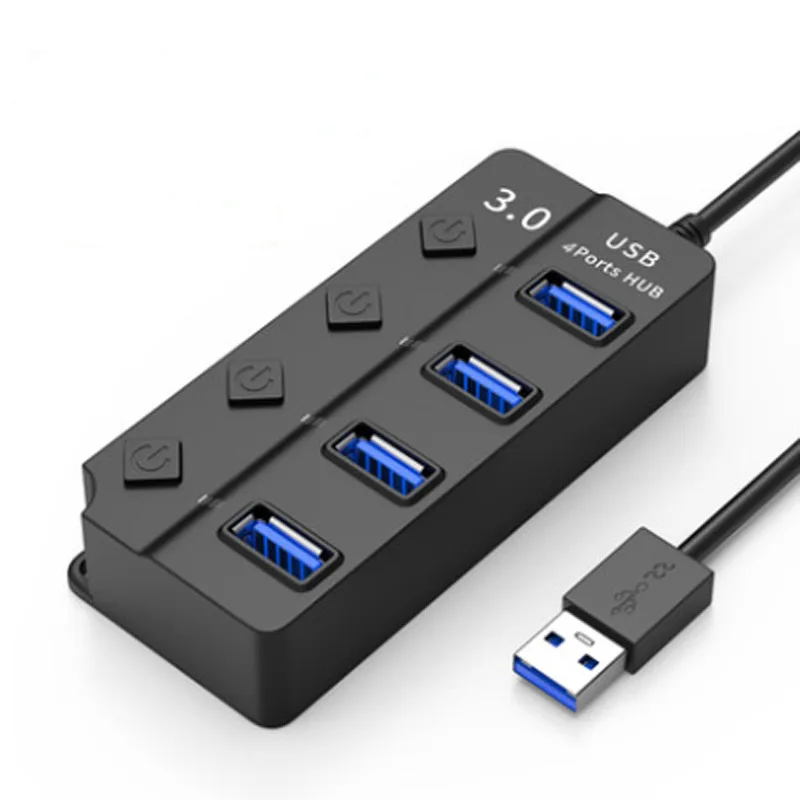 High Speed Multi Usb Splitter 4 Port Expander Multiple Usb 3 Power ...