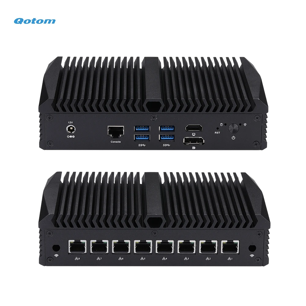 8 LAN Mini PC with 8th/10th Gen Intel Celeron/core I3/i5/i7