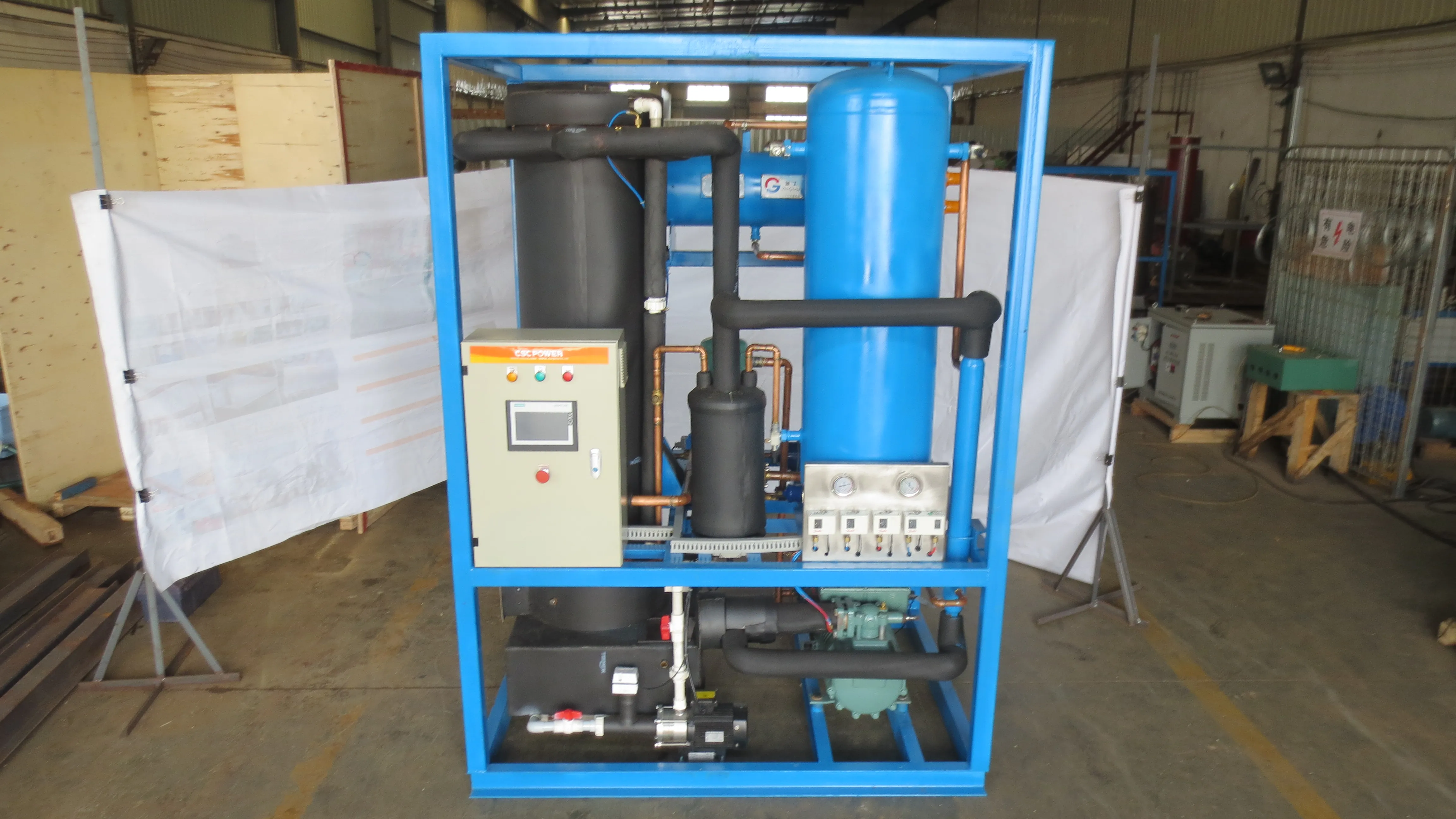 Industrial Tube Ice Machine 5 Ton Per Day Used For Foods To Keep Fresh ...