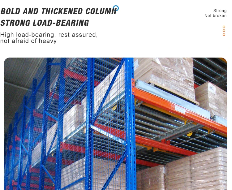 Pallet Flow Rack Cargo Storage Equipment Transportation Pallet Gravity ...