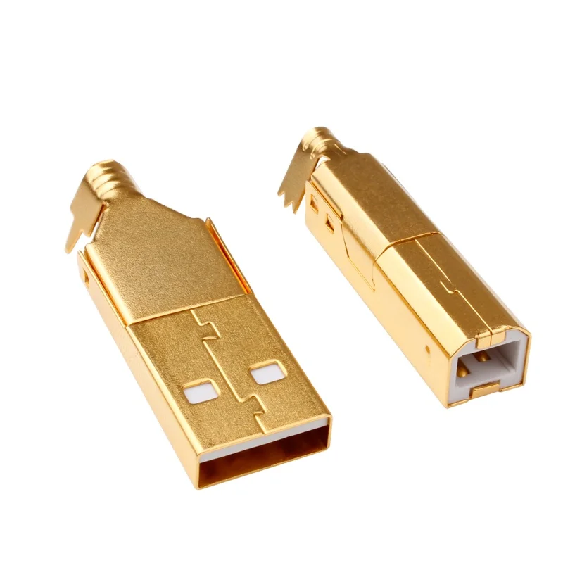 Type A B Standard Port Female Solder Jacks Connector Male Audio & Video ...