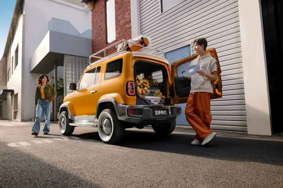 New Arrival Mini Ev Car 2023 Wuling Baojun Yep Yueye 3-door 4-seat Suv ...