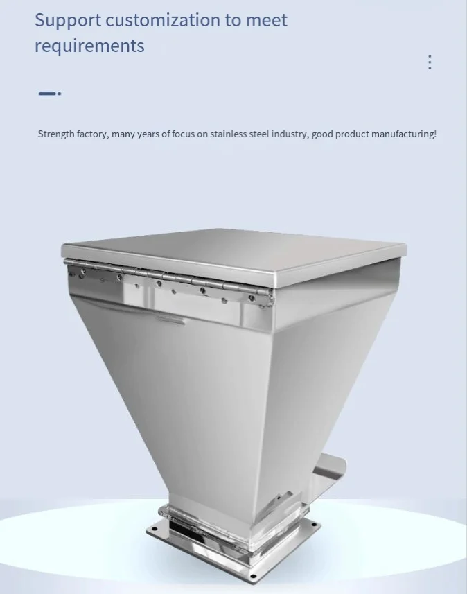 Vertical Injection Molding Machine Hopper Square Feeding Hopper ...