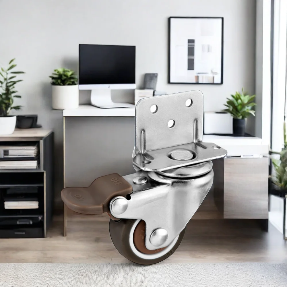 CMCL Side Mount Casters - Durable 2 Inch Wheels for Furniture