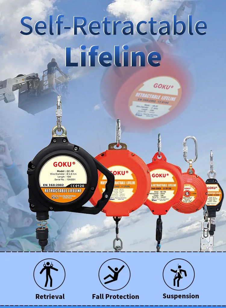 Retractable Lifeline - Fall Arrester for High Altitude Work