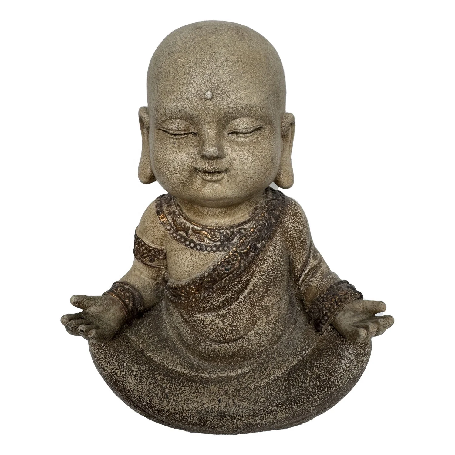 20cmh Polyresin Resin Sitting Monk Meditating Buddha - Buy Polyresin ...