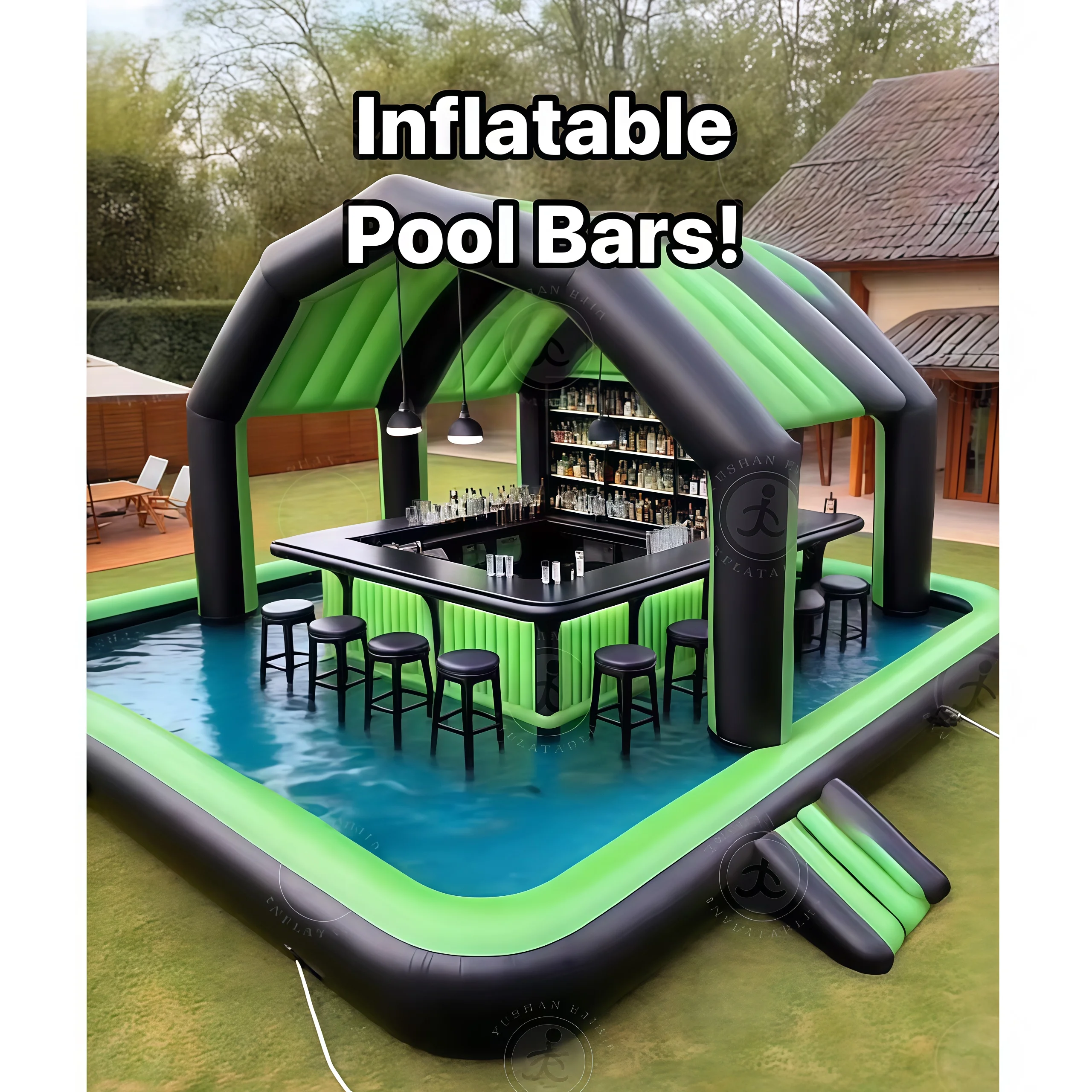Water Bar Inflatable Pool Float - Fun & Customizable