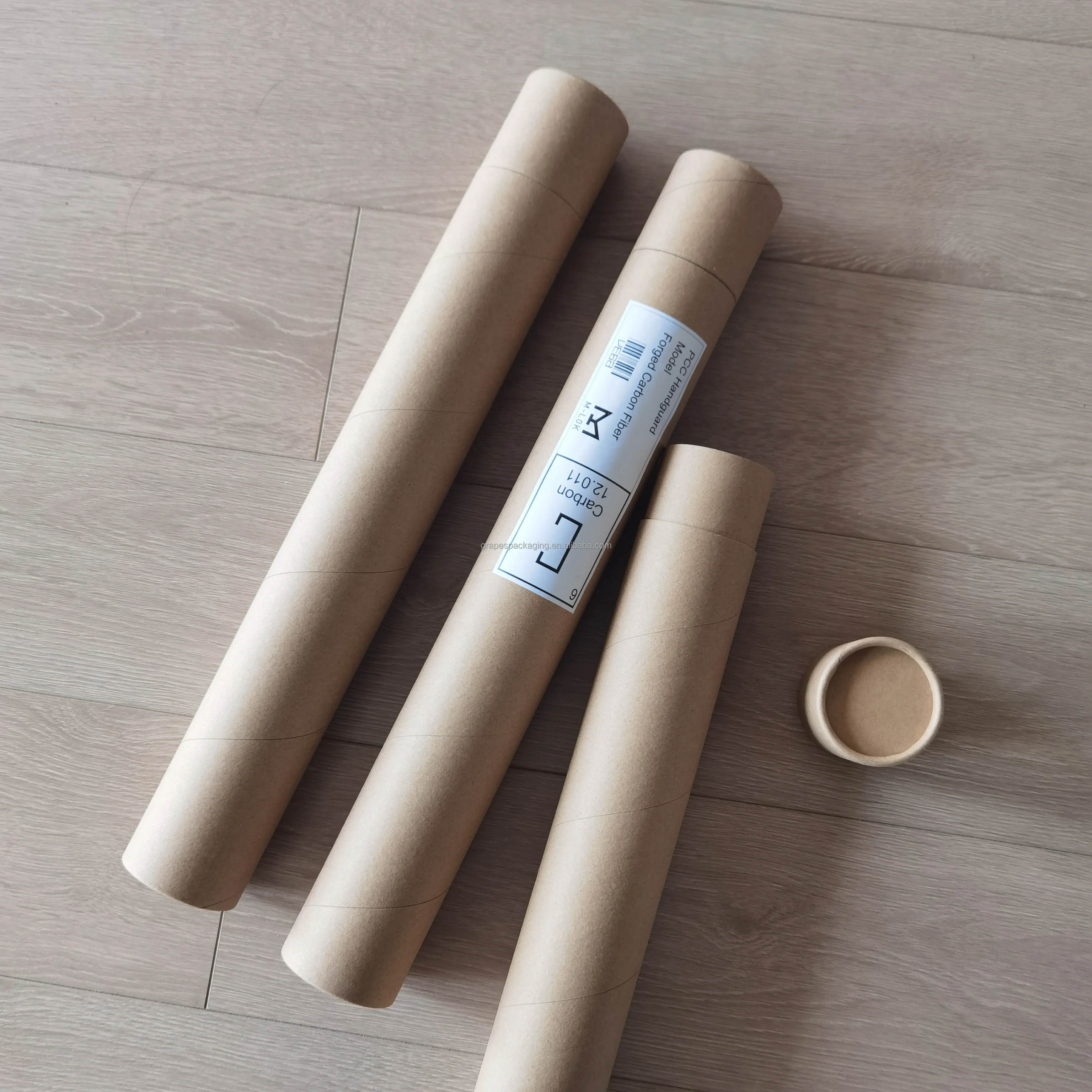 Wholesales Eco Friendly Paper Cardboard Carton Plain Kraft Cylinder ...