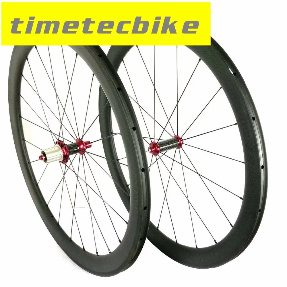 700C Tubular Carbon Wheels Ceramic Hub 38mm Profile 23mm 25mm Width ...