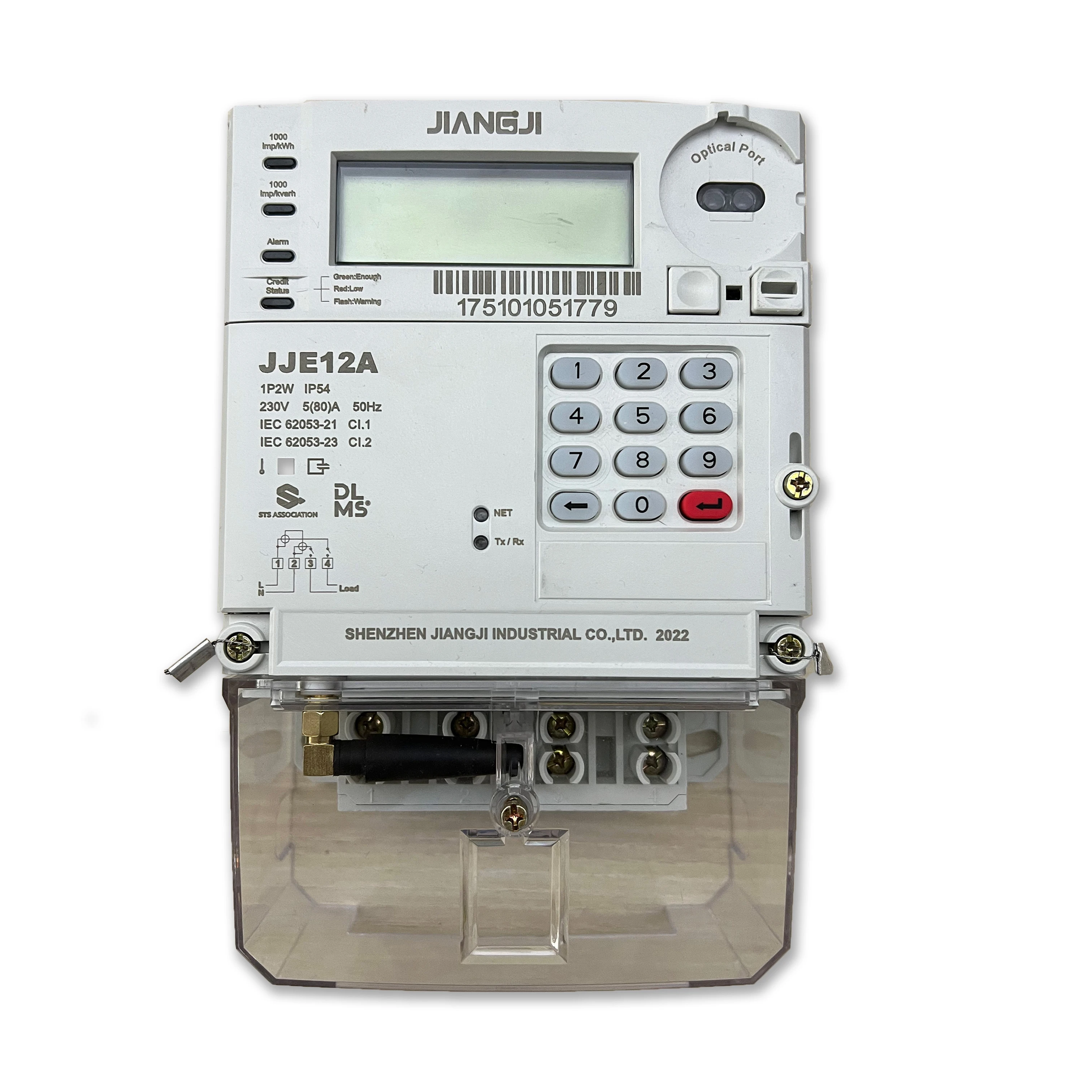 Single-phase Digital STS Energy Meter Single Phase Prepaid Electric ...