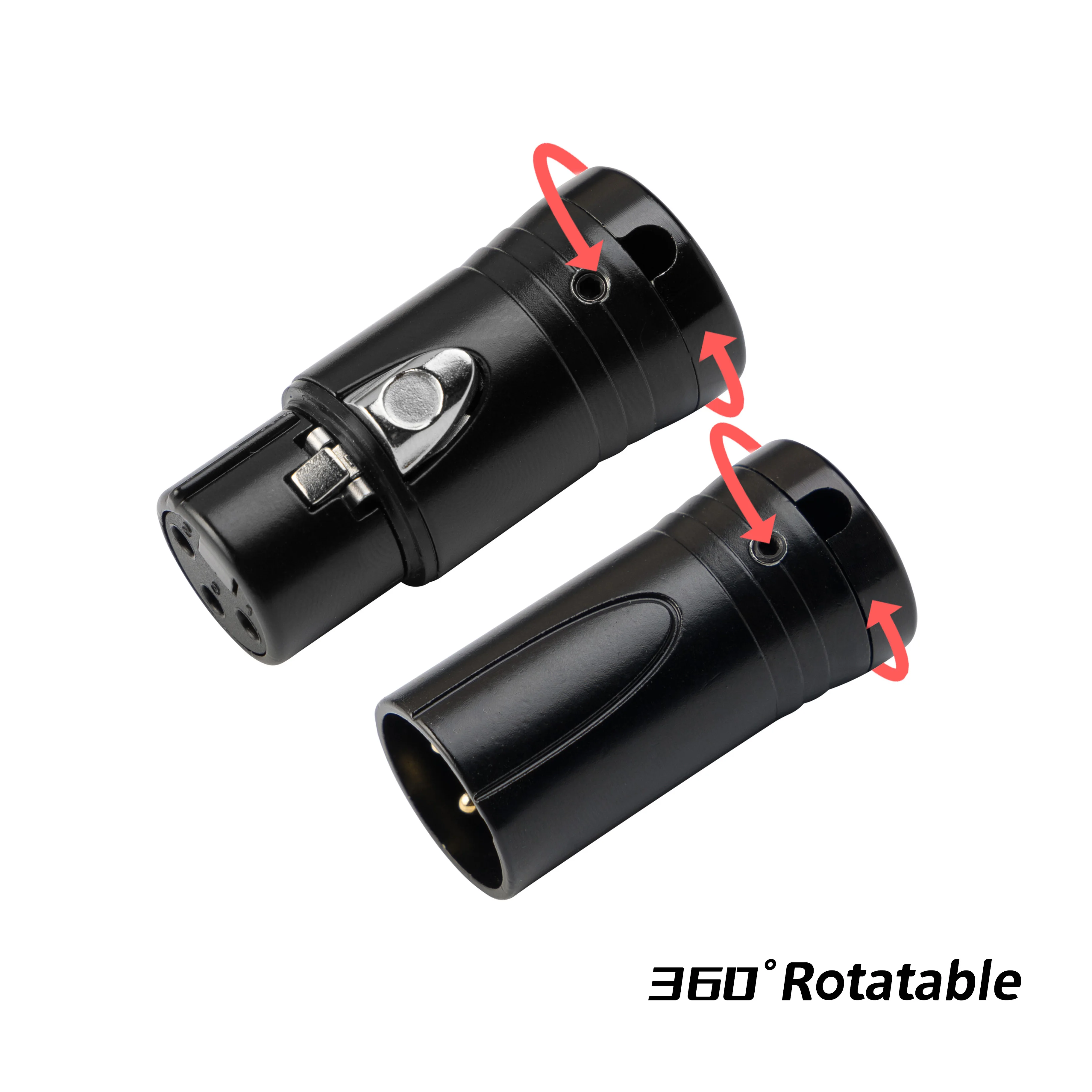 Audio Microphone Cables - Rotatable, Adjustable, Low Profile