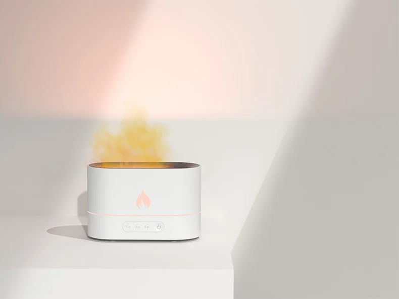 Realistic 3D Flame Diffuser - Warm Flame Light Aromatherapy