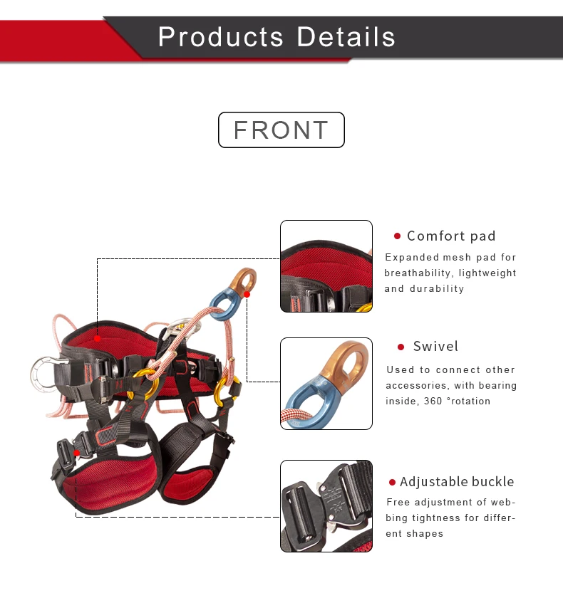 NTR Fall Arrest Garden Climbing Tree Arborist Safety Harness