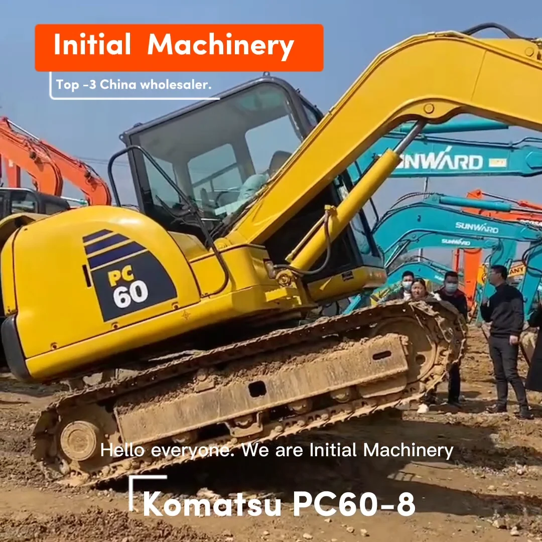 Used Komatsu Pc60-8 Excavator,6 Ton Hydraulic Crawler Mini Backhoe Excavator For Sale,Pc60 ...