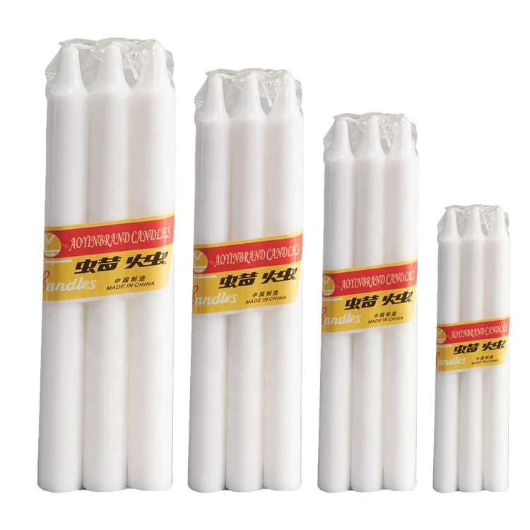 Long Burning Stick Utility White Dinner Candle - Aoyin
