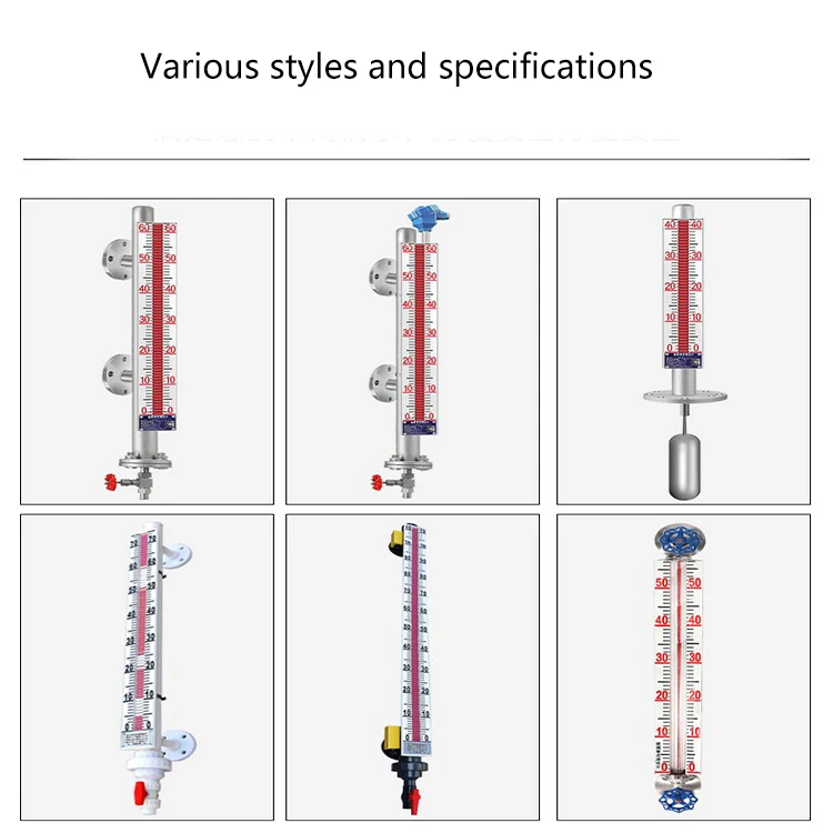 Magnetic Liquid Level Gauge Indicator Float Level Sensors Indicator ...