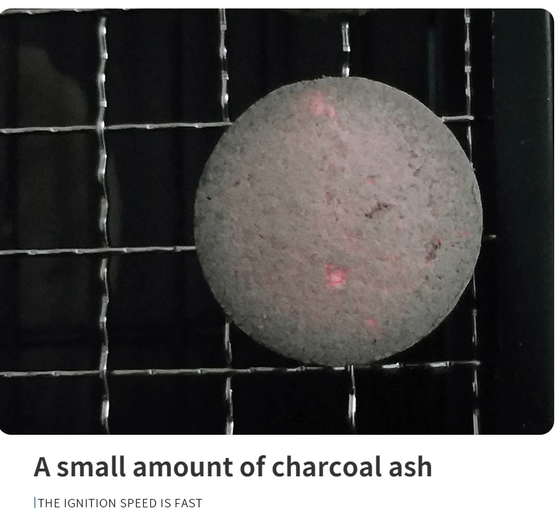 Smokeless Fruit Wood Hookah Charcoal Piece Round Coal Instant Light ...