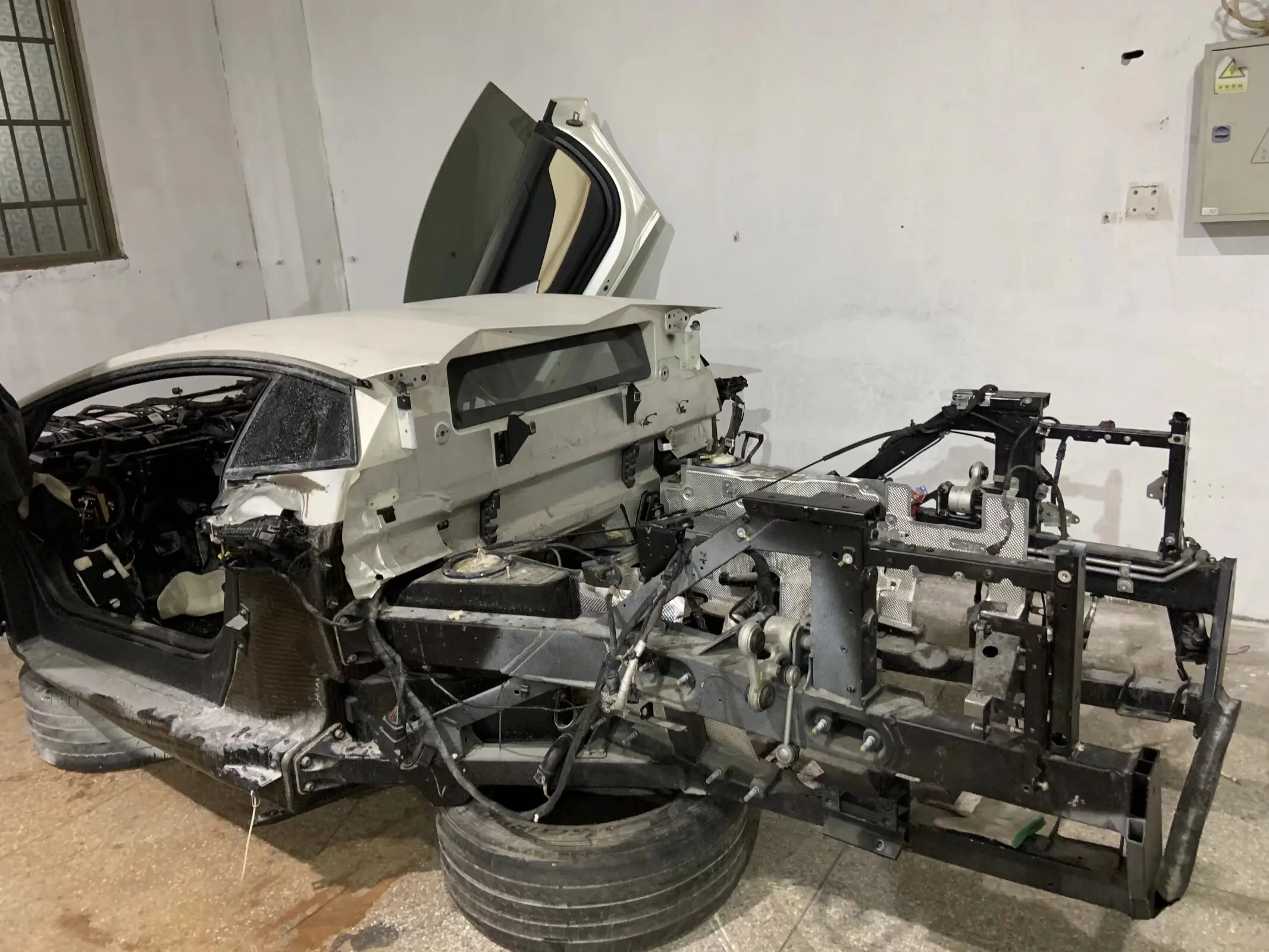 Original Used Front FRAME for Lamborghini Gallardo