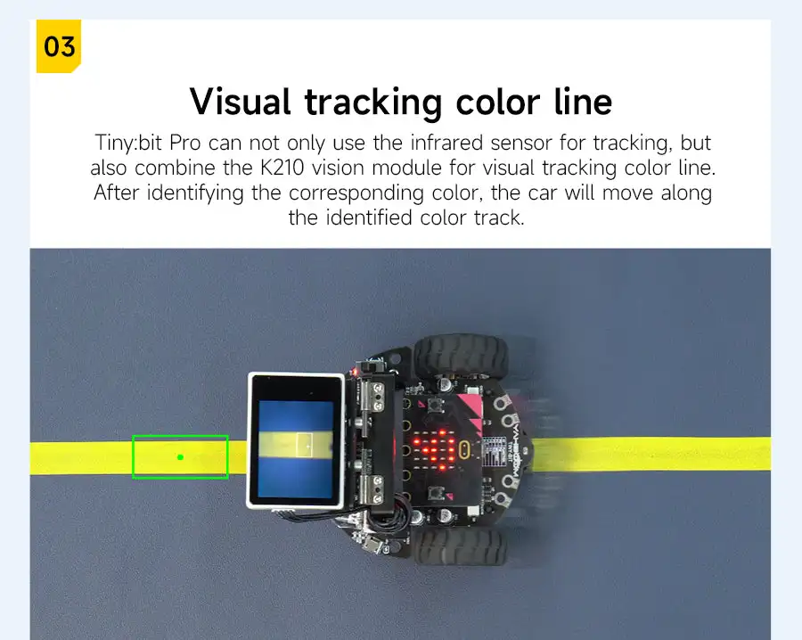 Tiny:bit Pro AI Visual Robot Car Kit for Micro:bit V2 V1