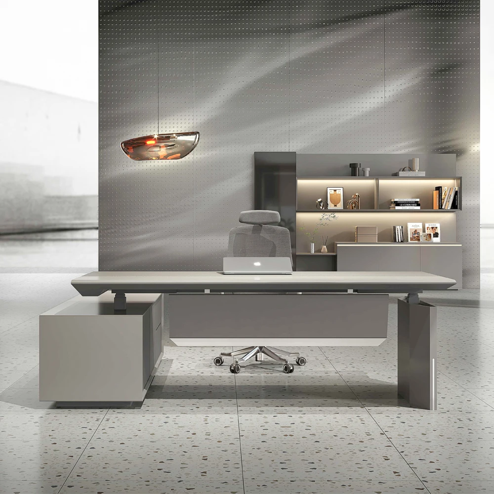 Smart Waving Lifting Table Lift Desk Furniture Adjustable Boss Computer ...