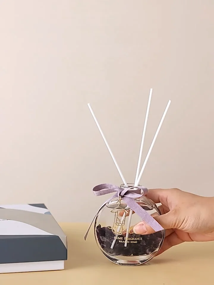 Diy Home Fragrance Reed Diffuser Luxury Classic Glass Bottle Natural ...