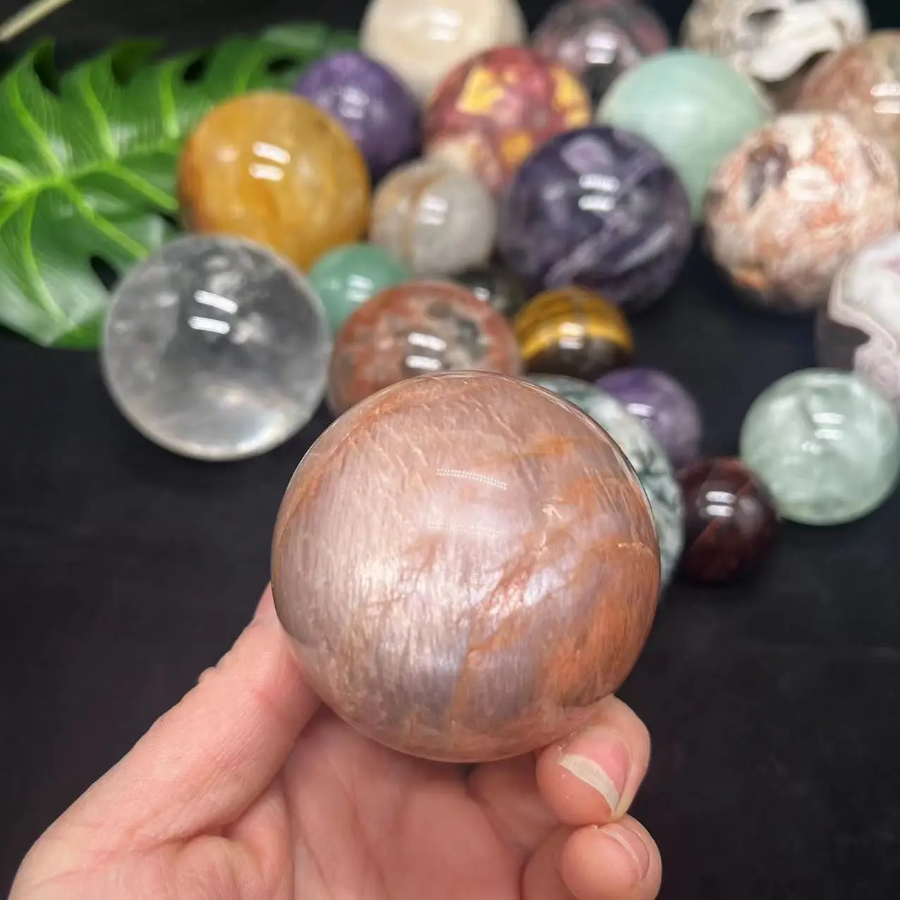 Wholesale Natural Mix Gemstone Sphere Obsidian Amethyst Rose Quartz ...