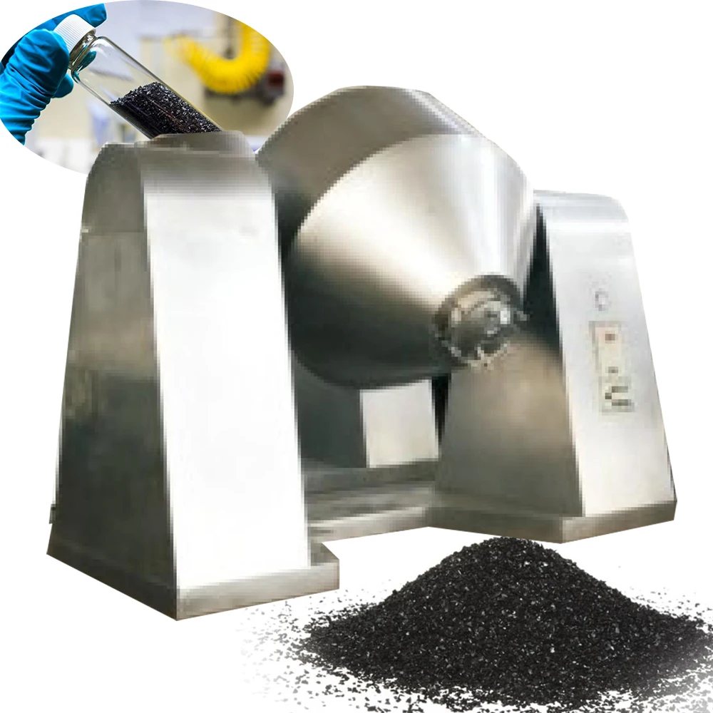 High Efficient Szg Rotary Double Cone Vacuum Dryer For New Energy ...