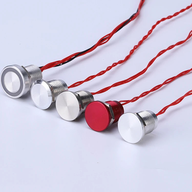 28mm 24v Self-lock Ring Illuminated Piezo Switch Metal Switch - Buy ...
