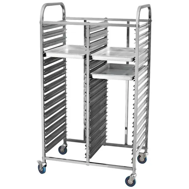 Stainless Steel Kitchen Trolley Industrial Gn Pan Trolley Aluminum ...