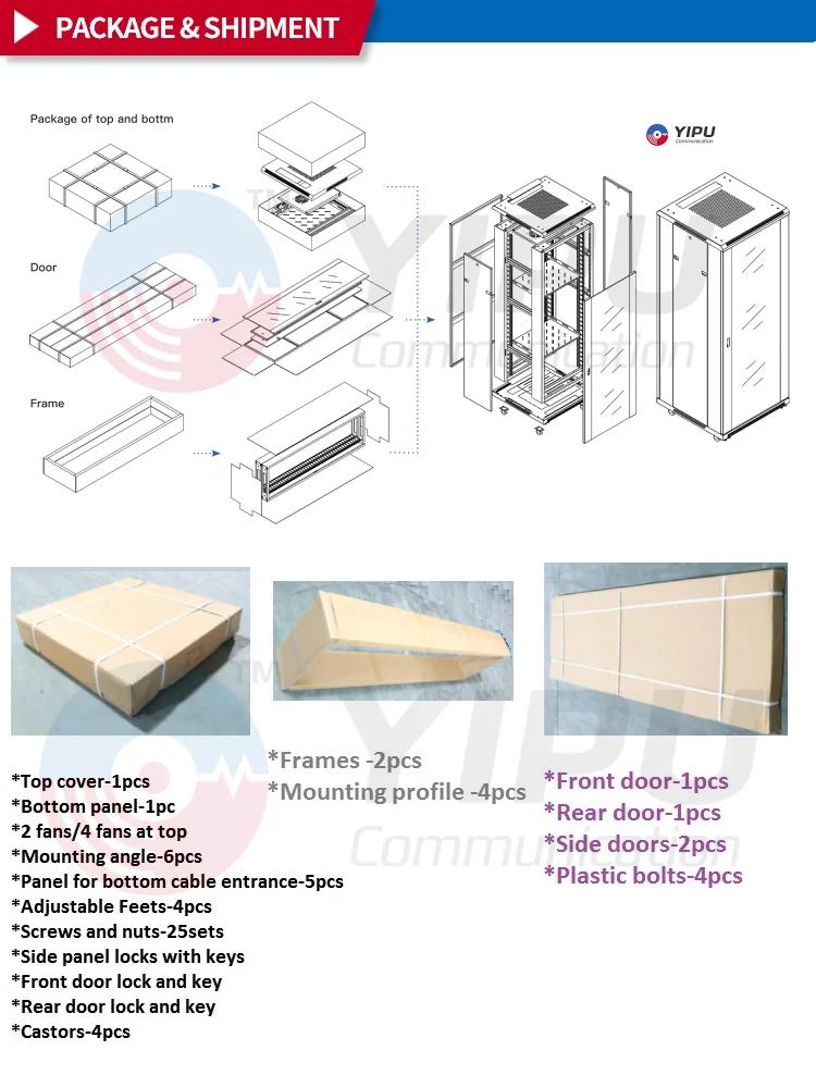Customized Fiber Optic Outdoor Box Rack - 6U to 12U