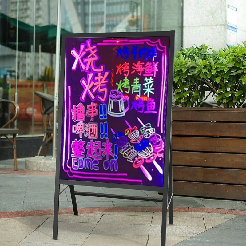 Outdoor Fasr Food Cafe Restaurant Led Light Up Illuminated Signage Ad ...