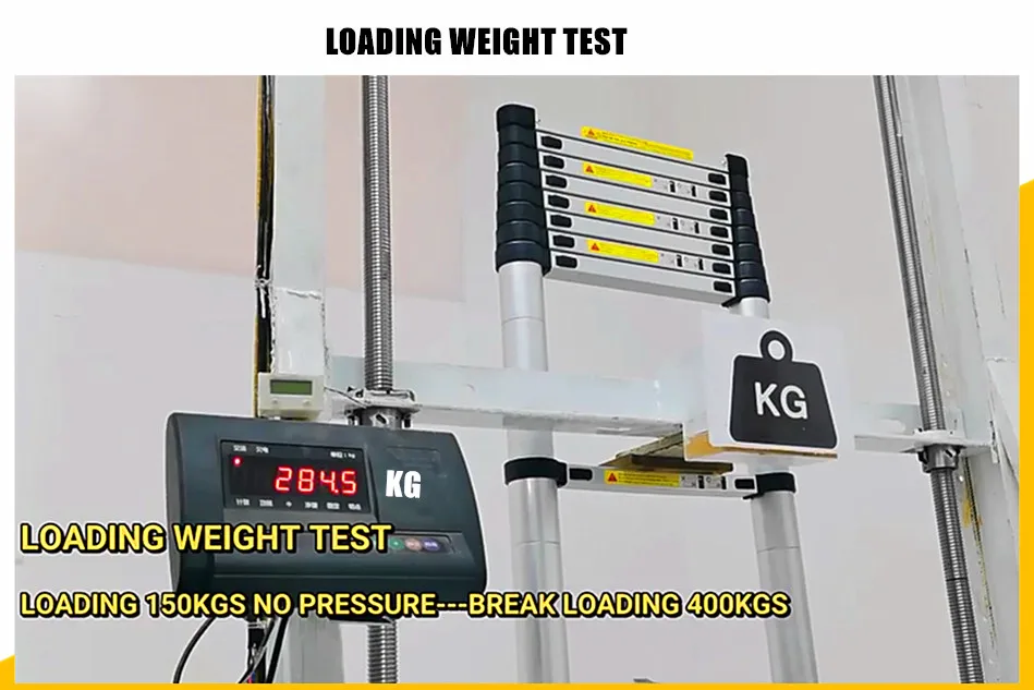 Foldable & Portable Straight Aluminum Telescopic Ladders