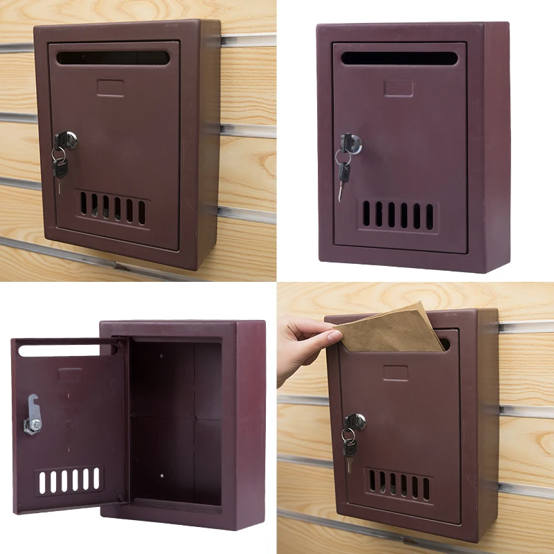Modern Residential Commercial Mailboxes Mini Plastic Wall Mount Postal ...