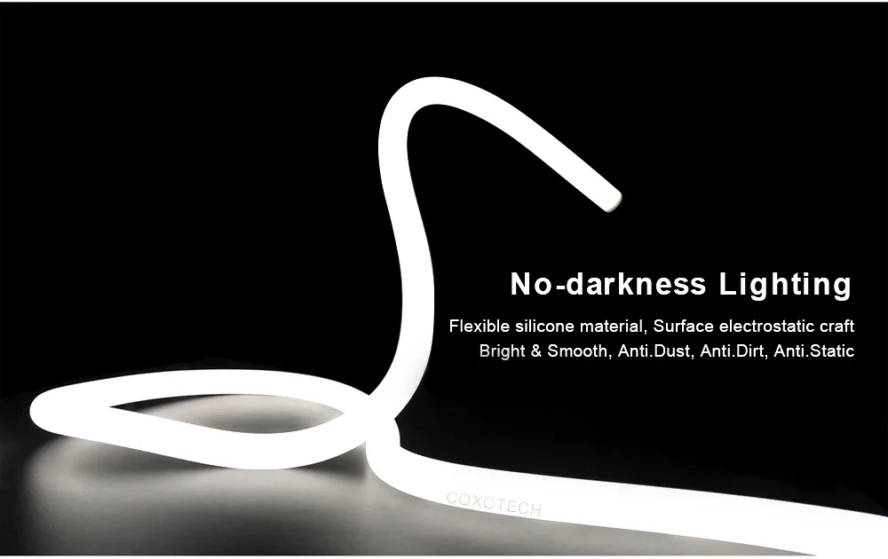 COXO 360 Degree Neon Light LED Strip - Moldable & Durable