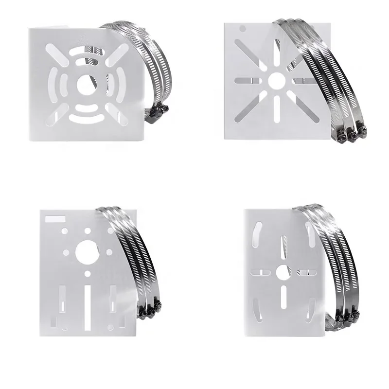 1China Universal Corner Dome Camera Bracket and Cctv Round Pole ...