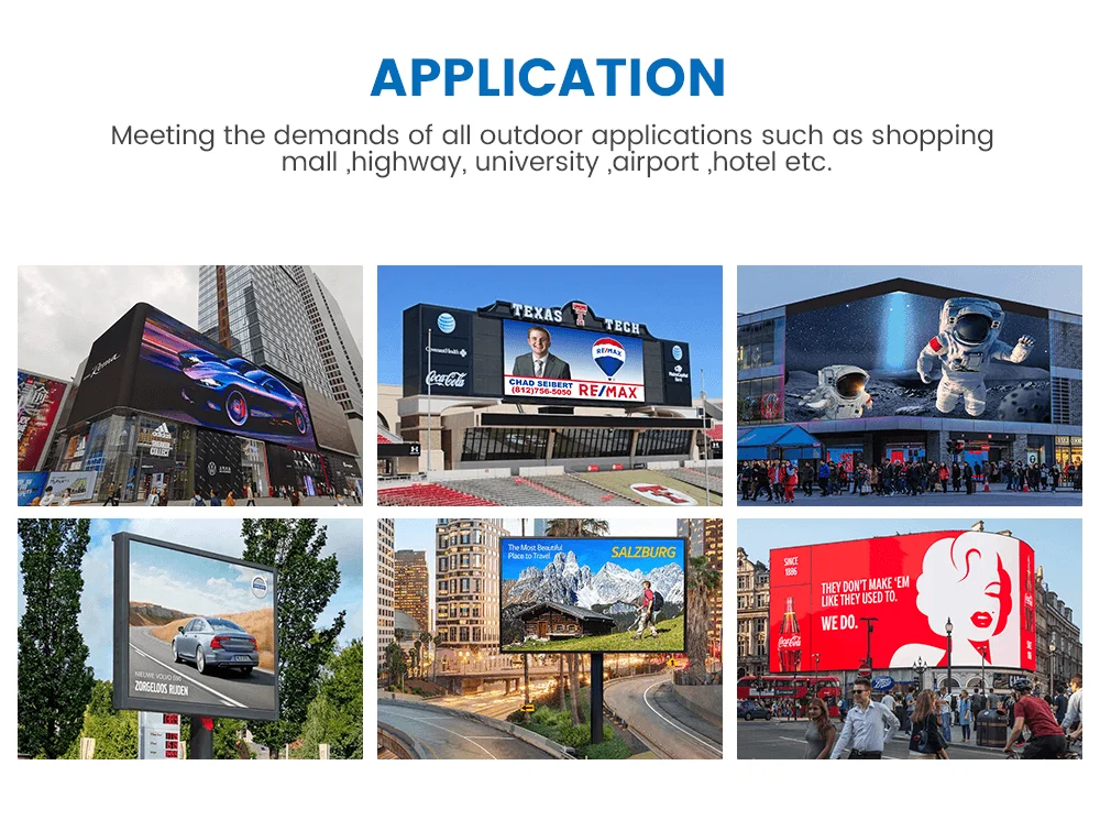 Stable Performance Outdoor Led Advertising Display P5 P6 P8 P10 High ...