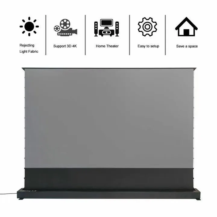 Motorized Projector Screen - 100 Inch, 16:9, Remote Control