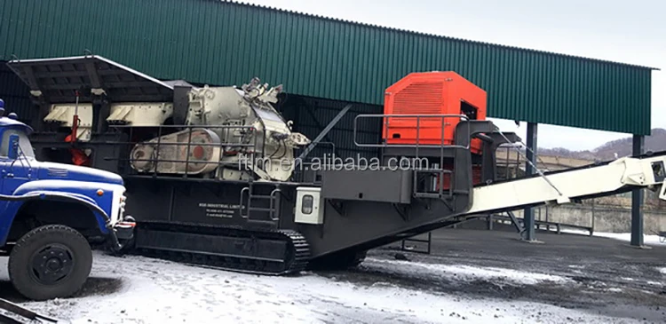 Full Automatic Portable Rock Concrete Shredder Jaw Crusher Mobile Stone ...