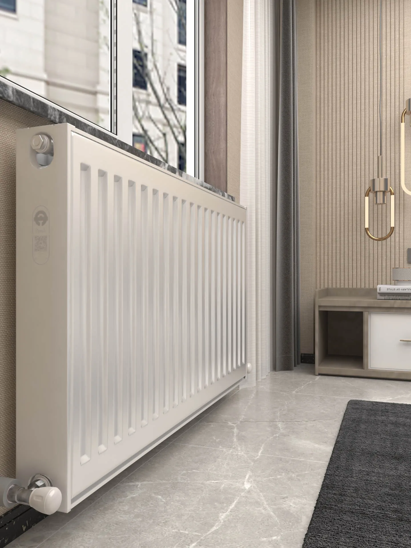 Type-22 Radiators 500 mm Center Distance 1500 mm Length Flat Panel ...