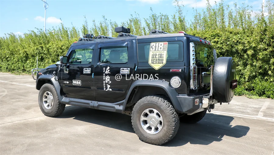 For Hummer H2 Wide Body Kit - New Fiberglass Front & Rear Bumper Fender ...