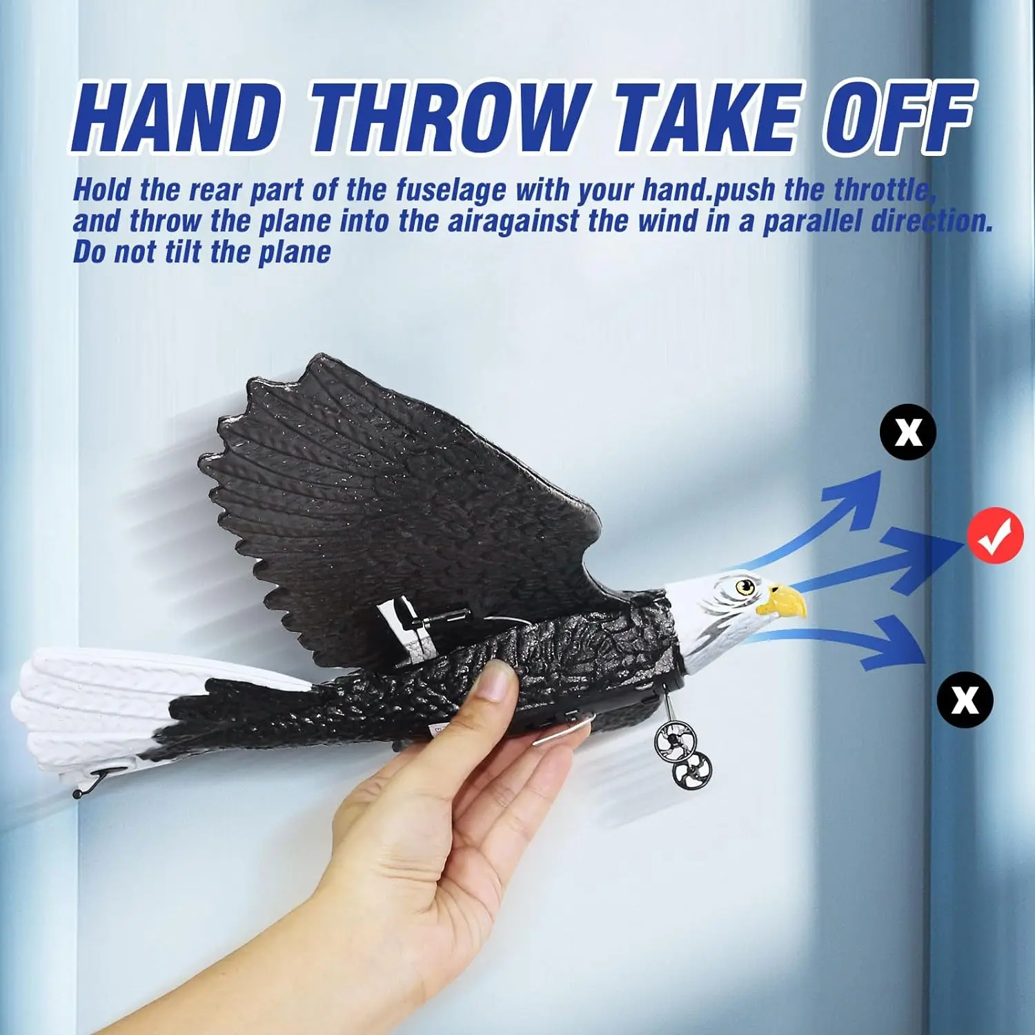 Beginners Boys Kids Remote Control Eagle Airplane Toys,Aircraft 2.4ghz ...