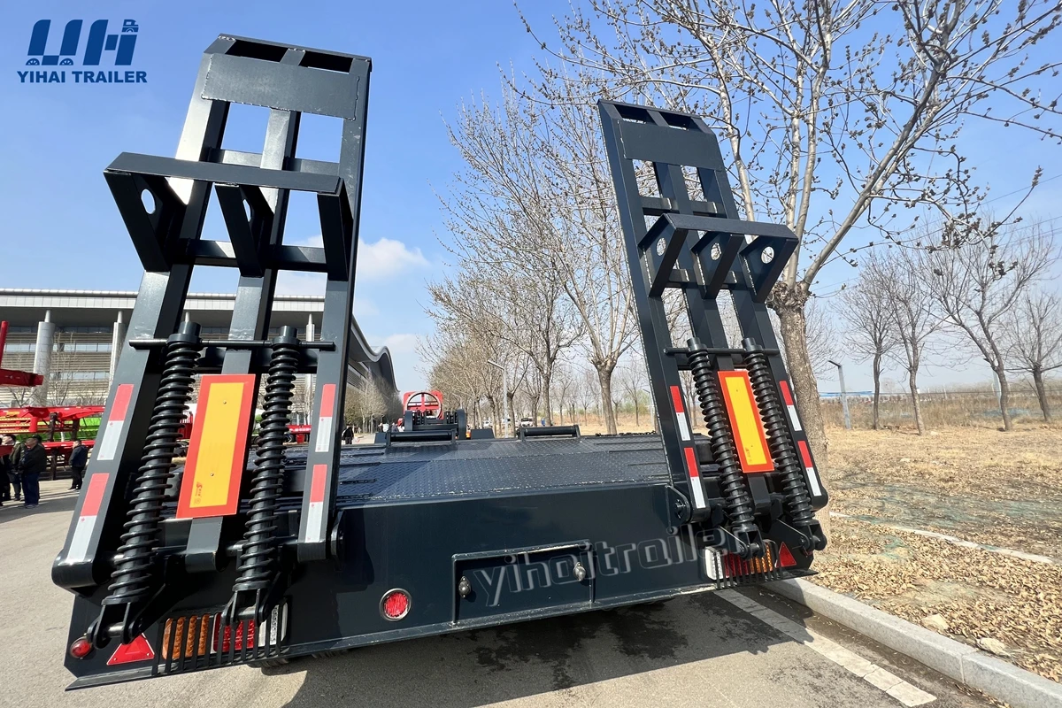 Yihai Trailer Gooseneck 30 Ton 60 80 100 Tons Lowboy Lowbed Trailer 4 ...