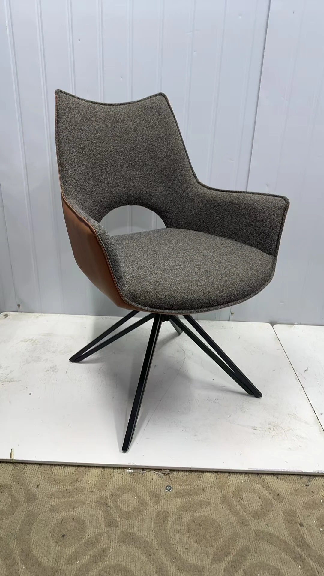 Modern Luxury Velvet Swivel Arm Chair High Quality Designer Manager ...