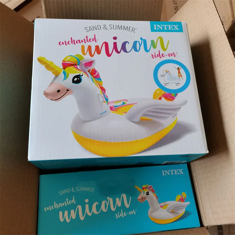 INTEX Enchanted Unicorn Inflatable Water Toy - Ride-on Pool Float