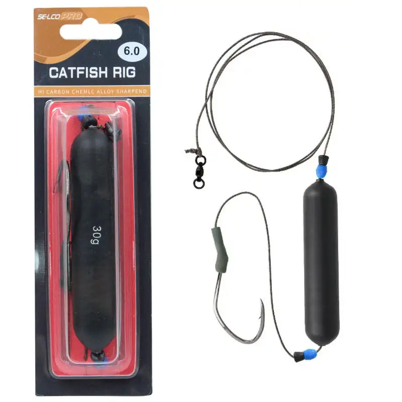 Selco Catfish Hook Rigs Catfish Rig Fishing Bobbers Made from EVA Foam ...
