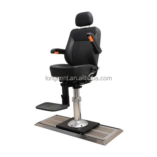 Marine Driving Chair Boat Captain Seats Aluminum Alloy Column Gas Lift ...