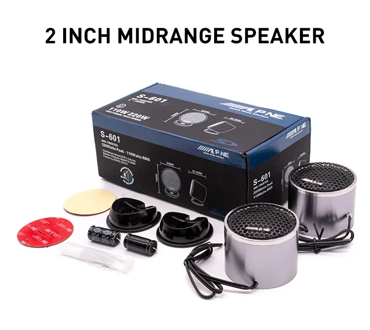 Car Audio Modified Mid-range Speaker 2 Inch 60mm Silk Film Center Mid ...