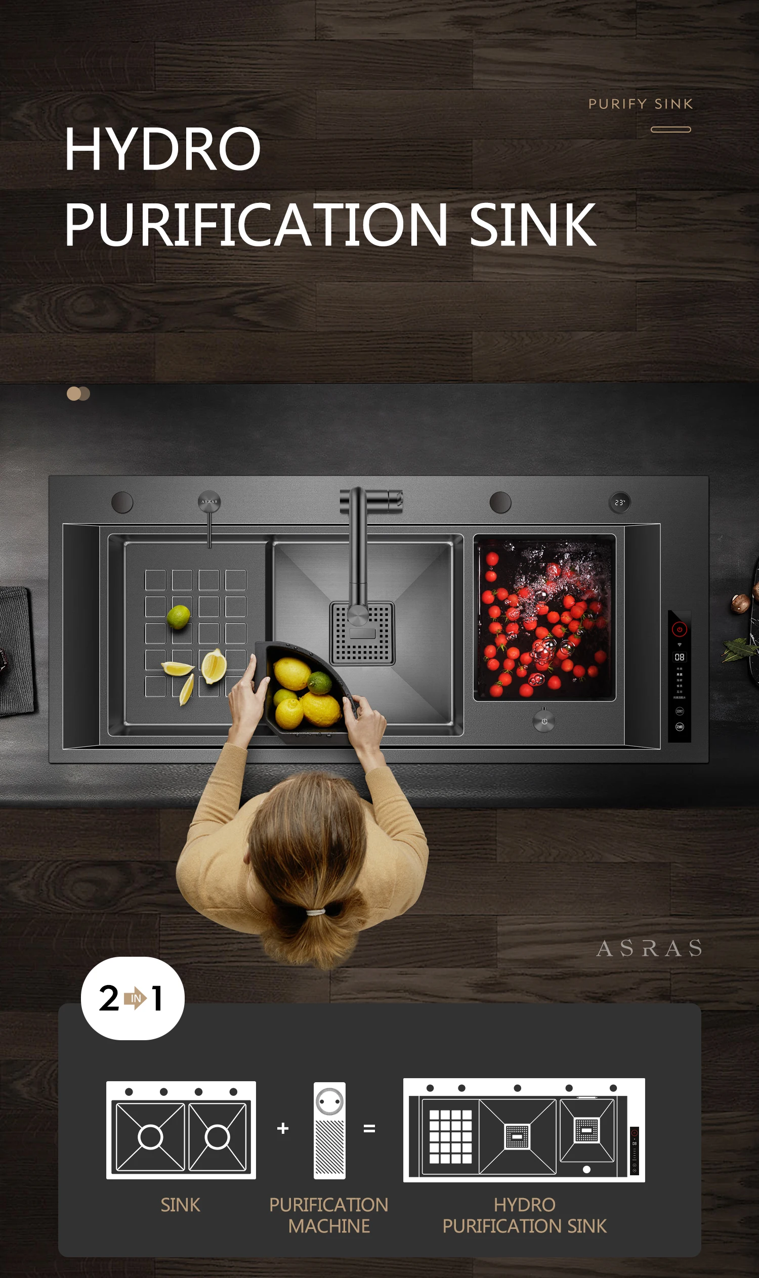 Asras Smart Sink - Premium Stainless Steel Kitchen Sink